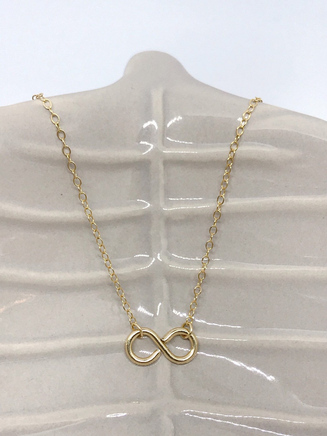 Infinity Symbol Necklace. 14K Gold-filled Layering Necklace - Etsy