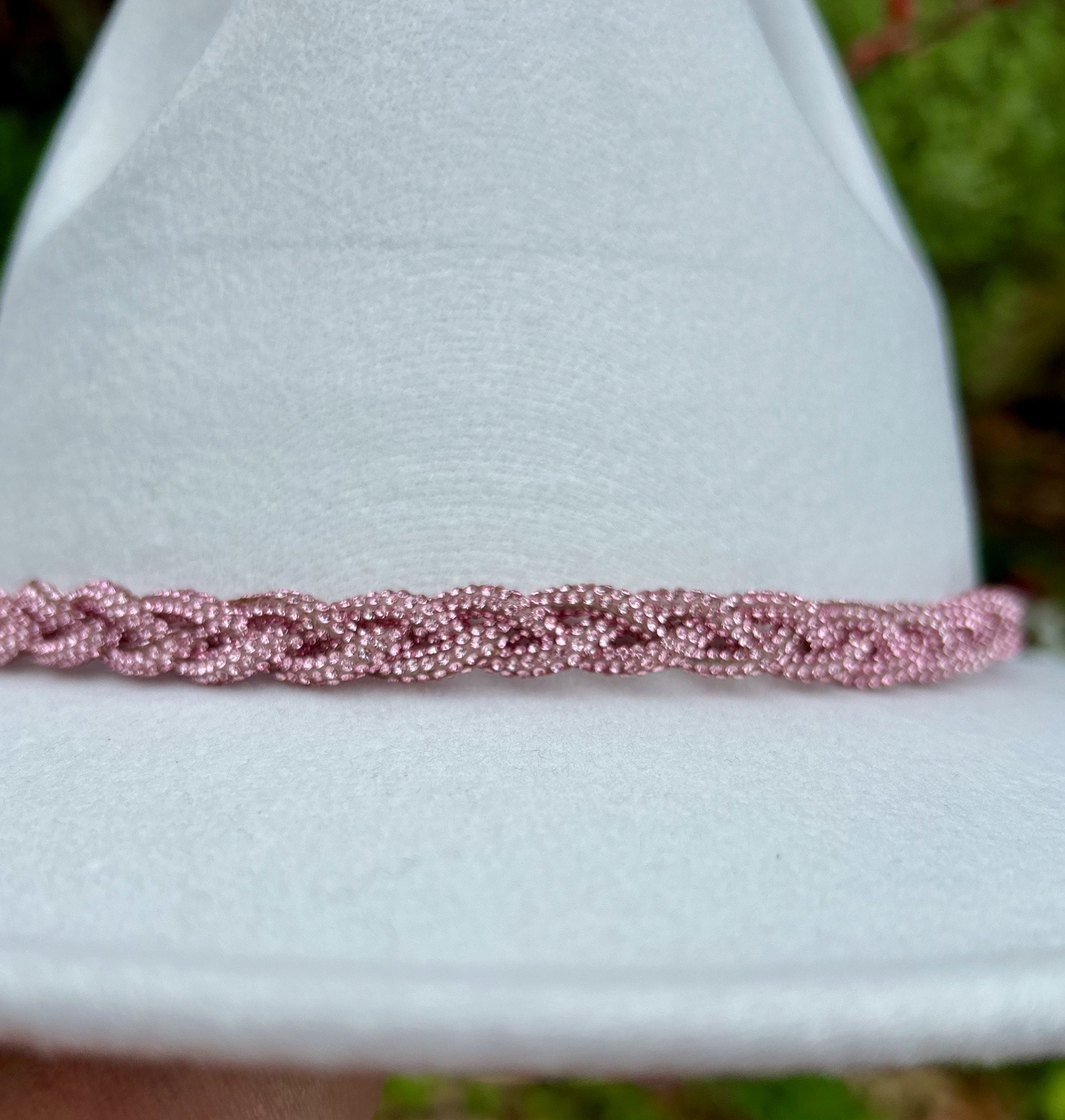 Hatband Pink Hat Band Rhinestone Hatband Pink Crystal Hat Band Leather ...