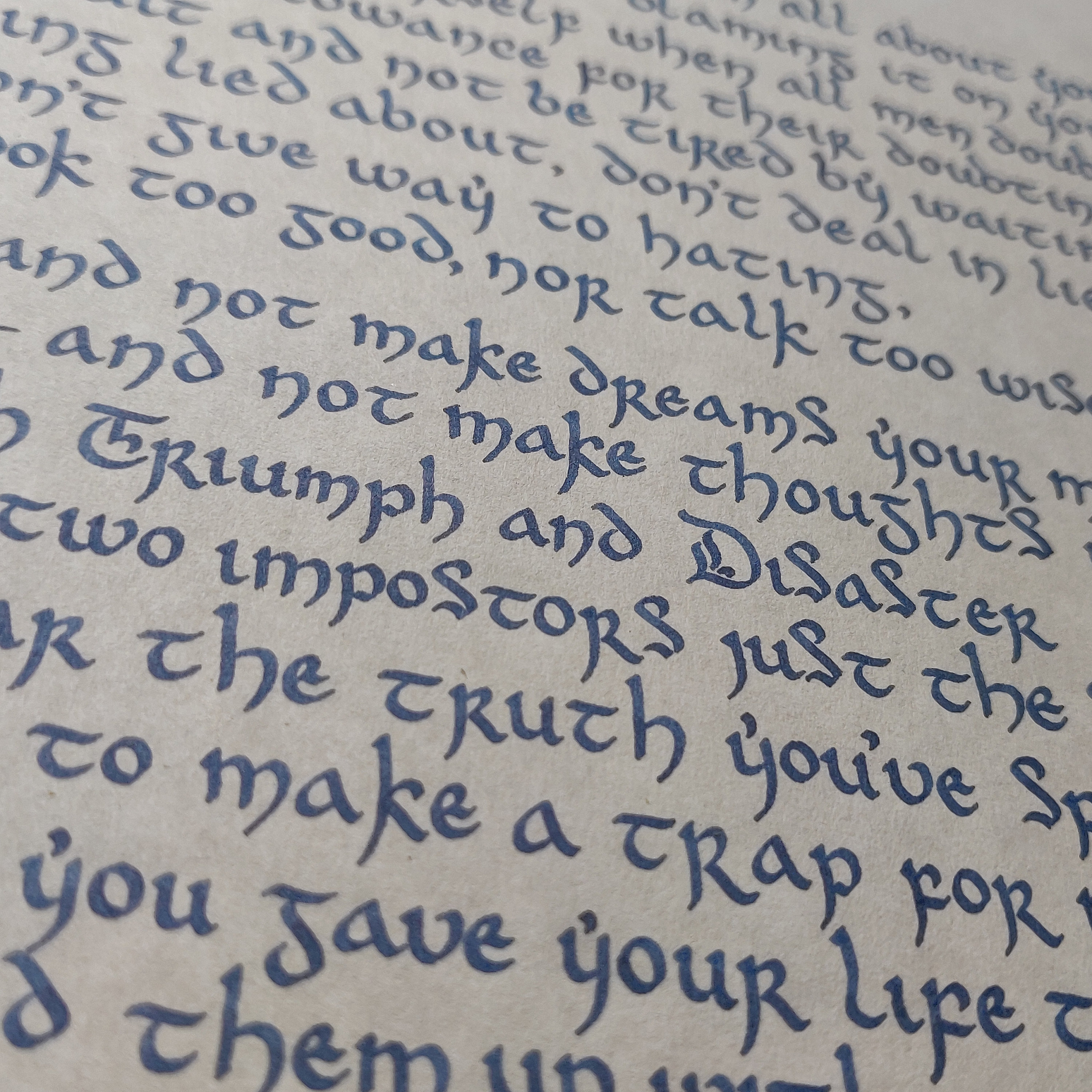 Custom Hand Written Calligraphy Poem/quote/excerpt - Etsy