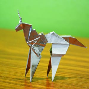 Gaff's Blade Runner Origami Unicorn and Hand Typed Quote in a 4x6 ...