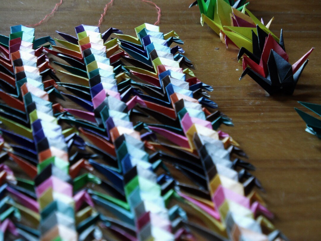 Personalised Origami Senbazuru 1000 Origami Cranes for Weddings/gifts ...