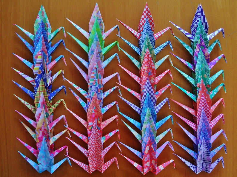 Personalised Origami Senbazuru 1000 Origami Cranes for Weddings/gifts ...