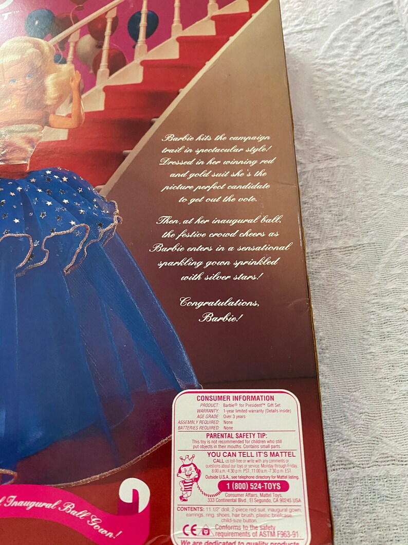Barbie Doll 1991 Mattel Barbie for President Gift Set | Etsy
