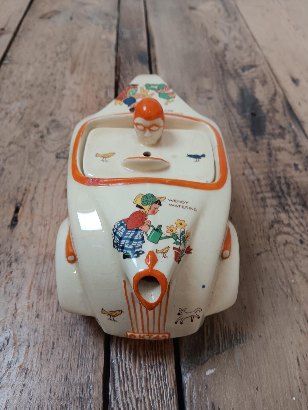 Sadler Racing Car Teapot - Etsy