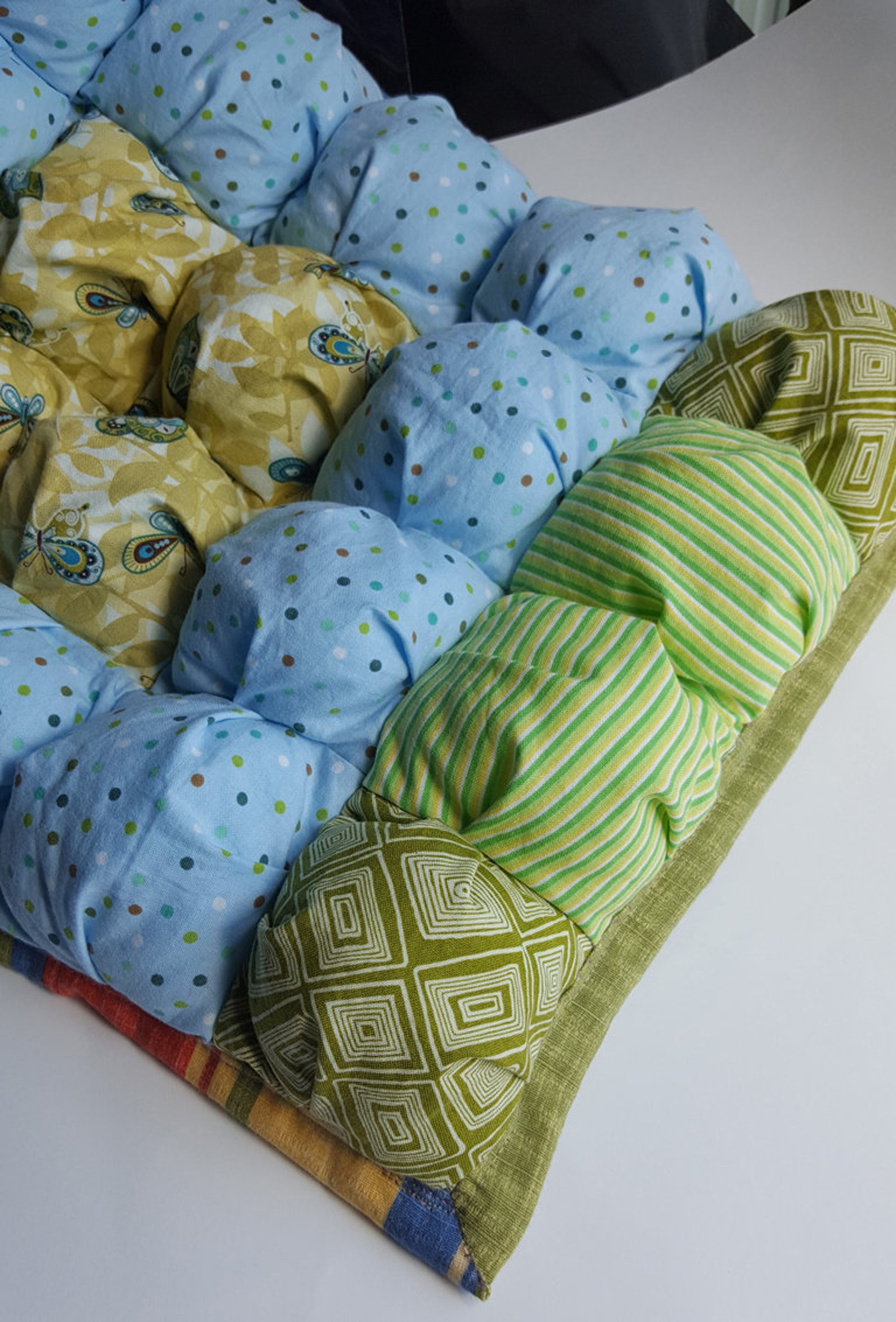New Handmade Puff Pillow Puff Seat Cushion Pet Bed - Etsy