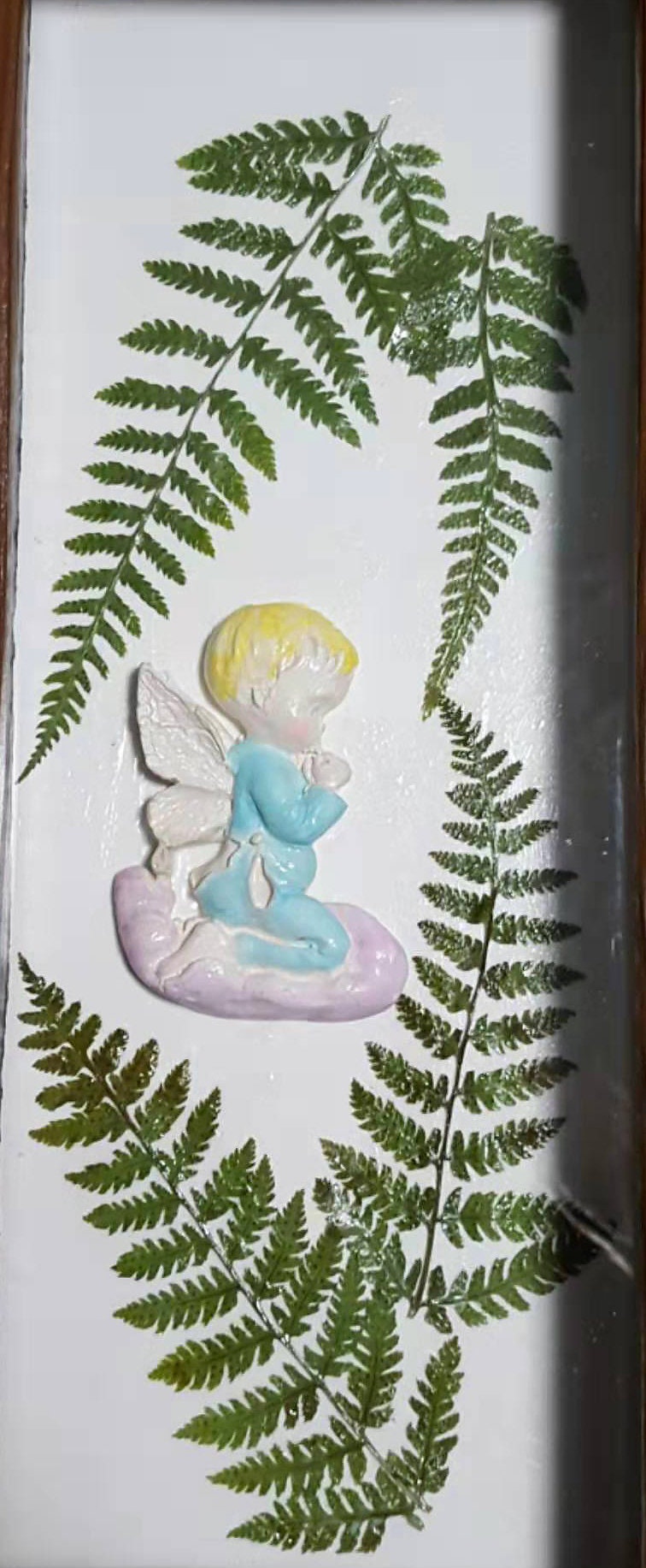 Handmade Sweet Baby Angel Amid Dried Fern Leaves in Vintage - Etsy