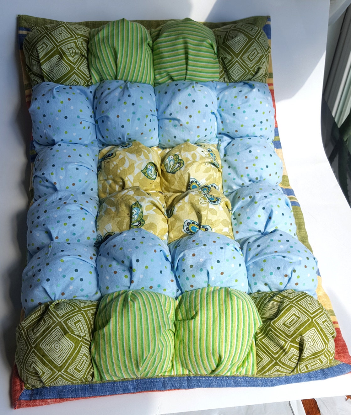New Handmade Puff Pillow Puff Seat Cushion Pet Bed - Etsy