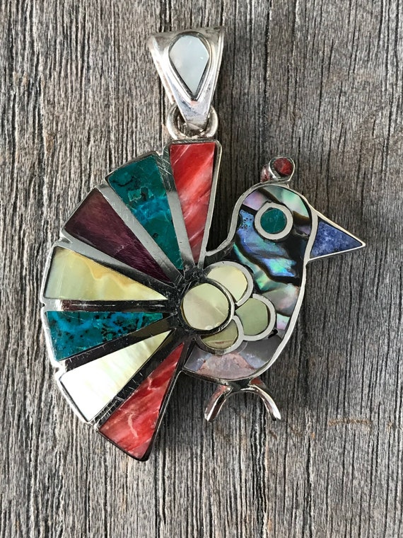 Silver Bird Pendant | Etsy