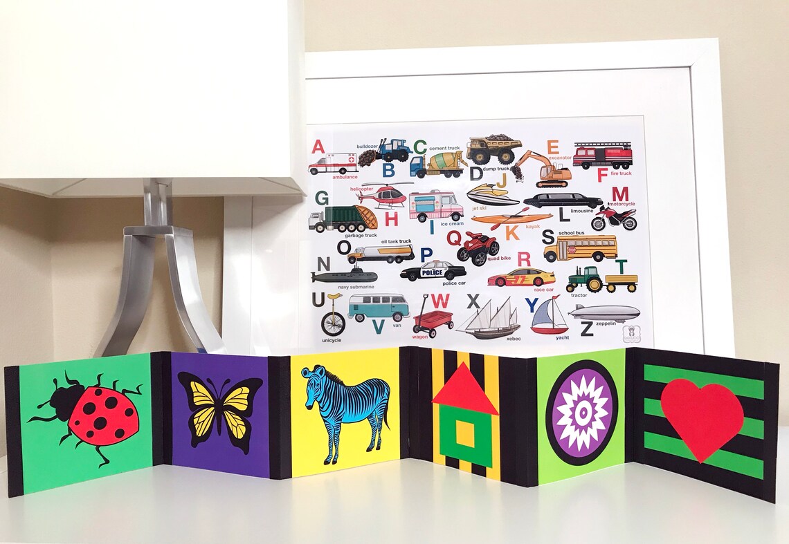 Color Contrast Cards, Playcards for Baby, Color Flashcards, Infant ...