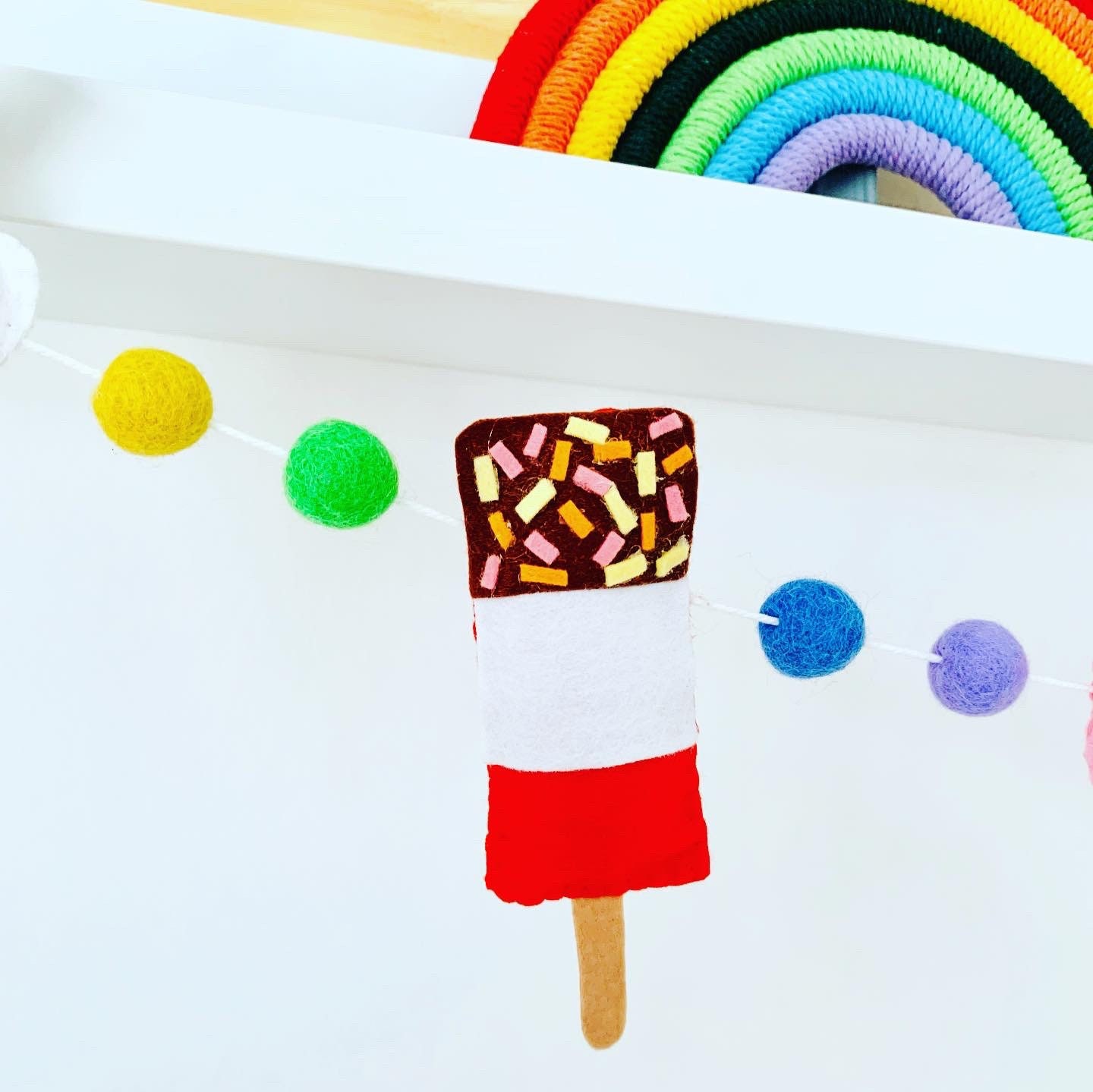 Handmade Bright Felt Summer Ice Lolly Garland Felt Summer | Etsy