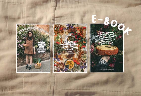 3 Digital Vegan Cookbooks the HBOT Cookbook the Hella | Etsy