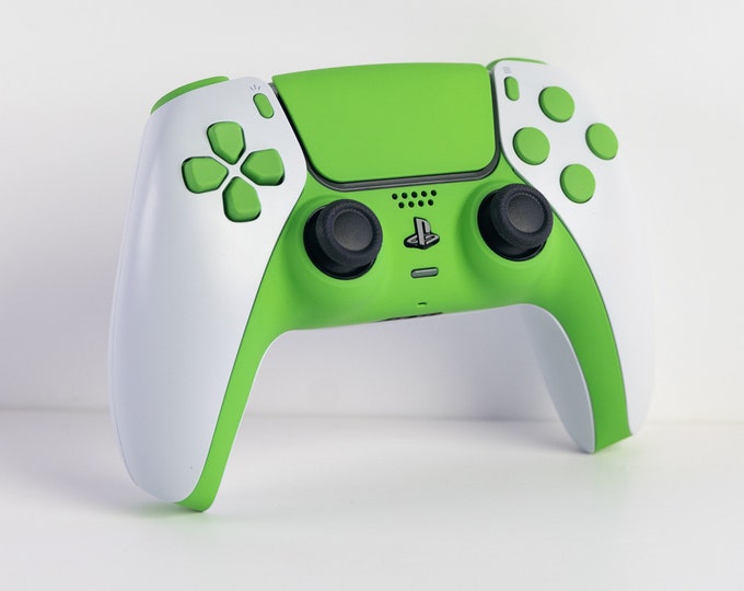 New Custom Inverted Green Sony PS5 Dualsense Controller Soft Touch - Etsy
