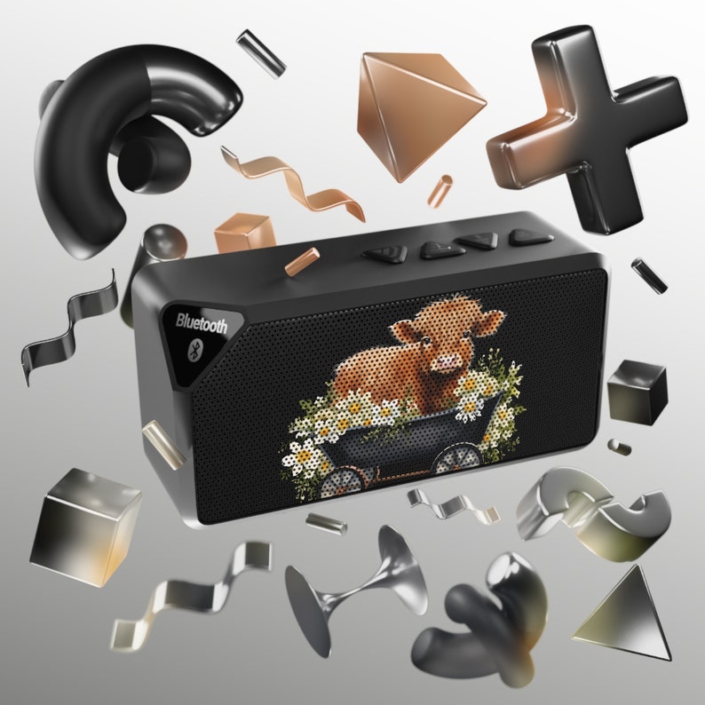 Highland Cow Bluetooth Speaker/farm Themed Speaker/cute Cow Bluetooth ...