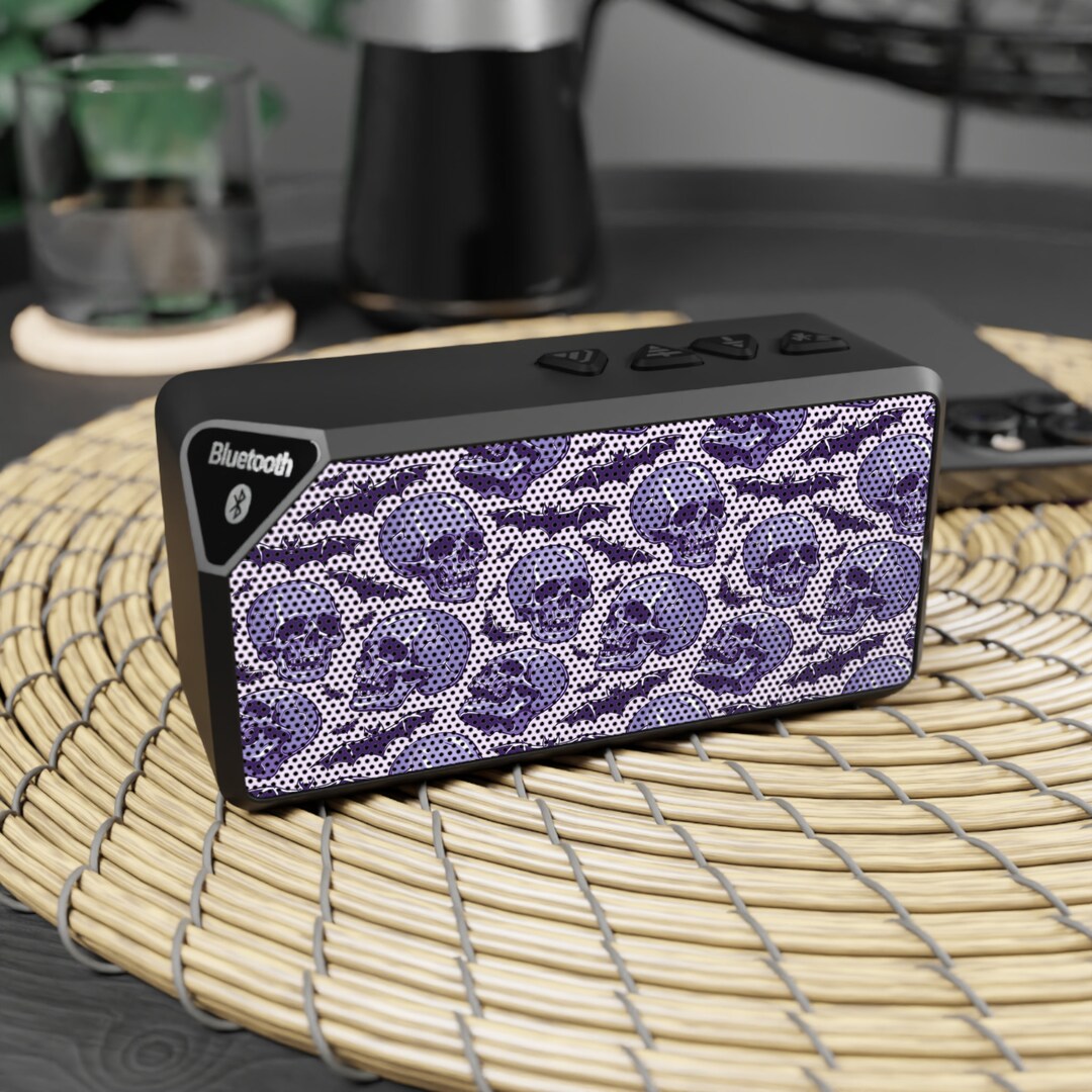 Skull and Bat Bluetooth Speaker/halloween Speaker - Etsy