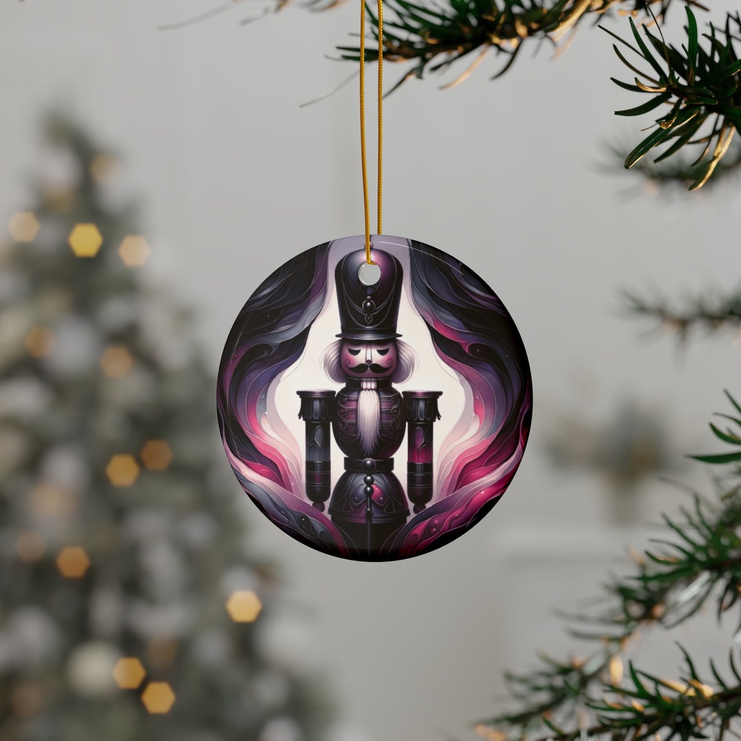 Gothic Nutcracker Ceramic Ornaments, 2-side Print, (1pc, 3pcs, 5pcs ...