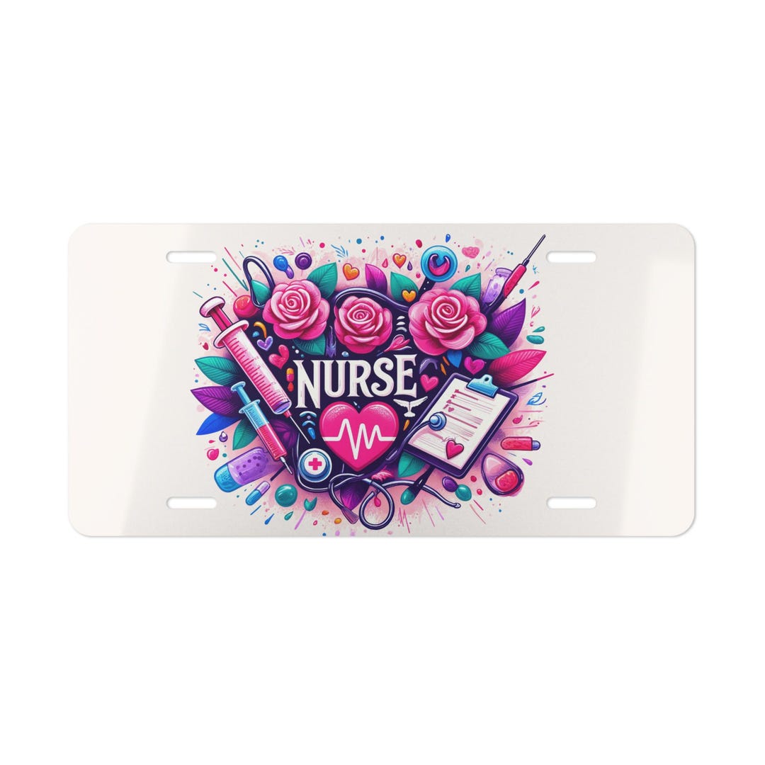 Nurse Vanity Plate/nurse Present/license Plate for Nurse/nurse Week ...
