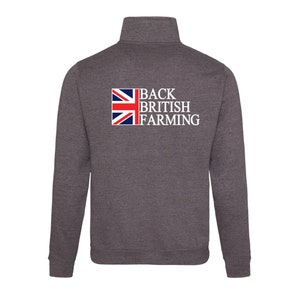 Back British Farming Flag 1/4 Zip Sweatshirt - Etsy UK