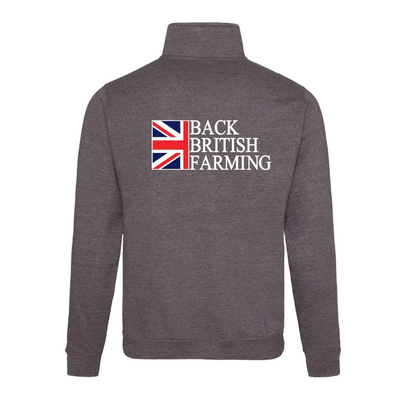 Back British Farming Flag 1/4 Zip Sweatshirt - Etsy UK