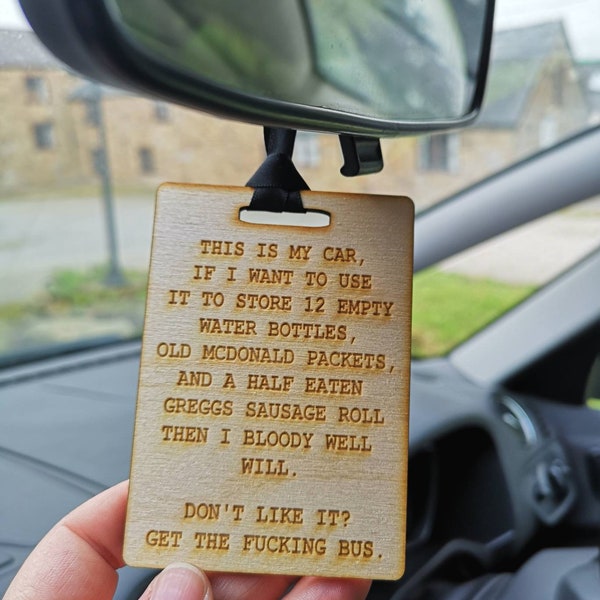 Funny Car Signs - Etsy UK