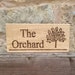 Solid Oak House Sign Wording With Tree Image - Etsy UK