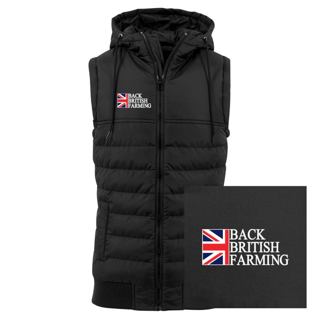 Back British Farming Flag Bodywarmer Bubble Gilet - Etsy