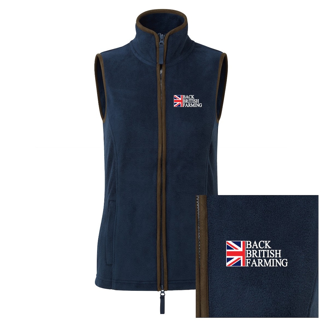 Back British Farming Flag Fleece Gilet - Etsy UK