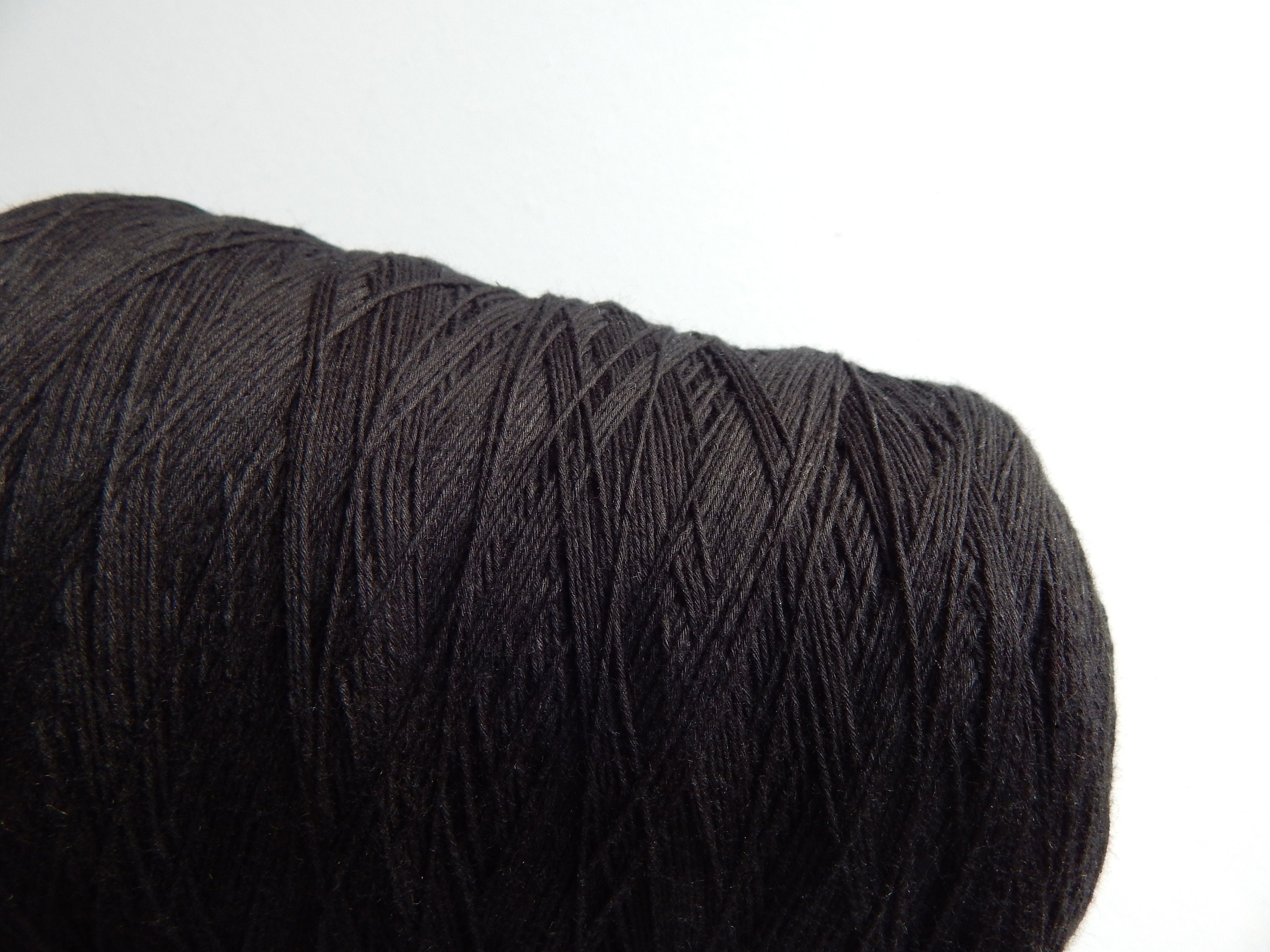 Hilo negro de algodón algodón de encaje nero hilo de verano | Etsy