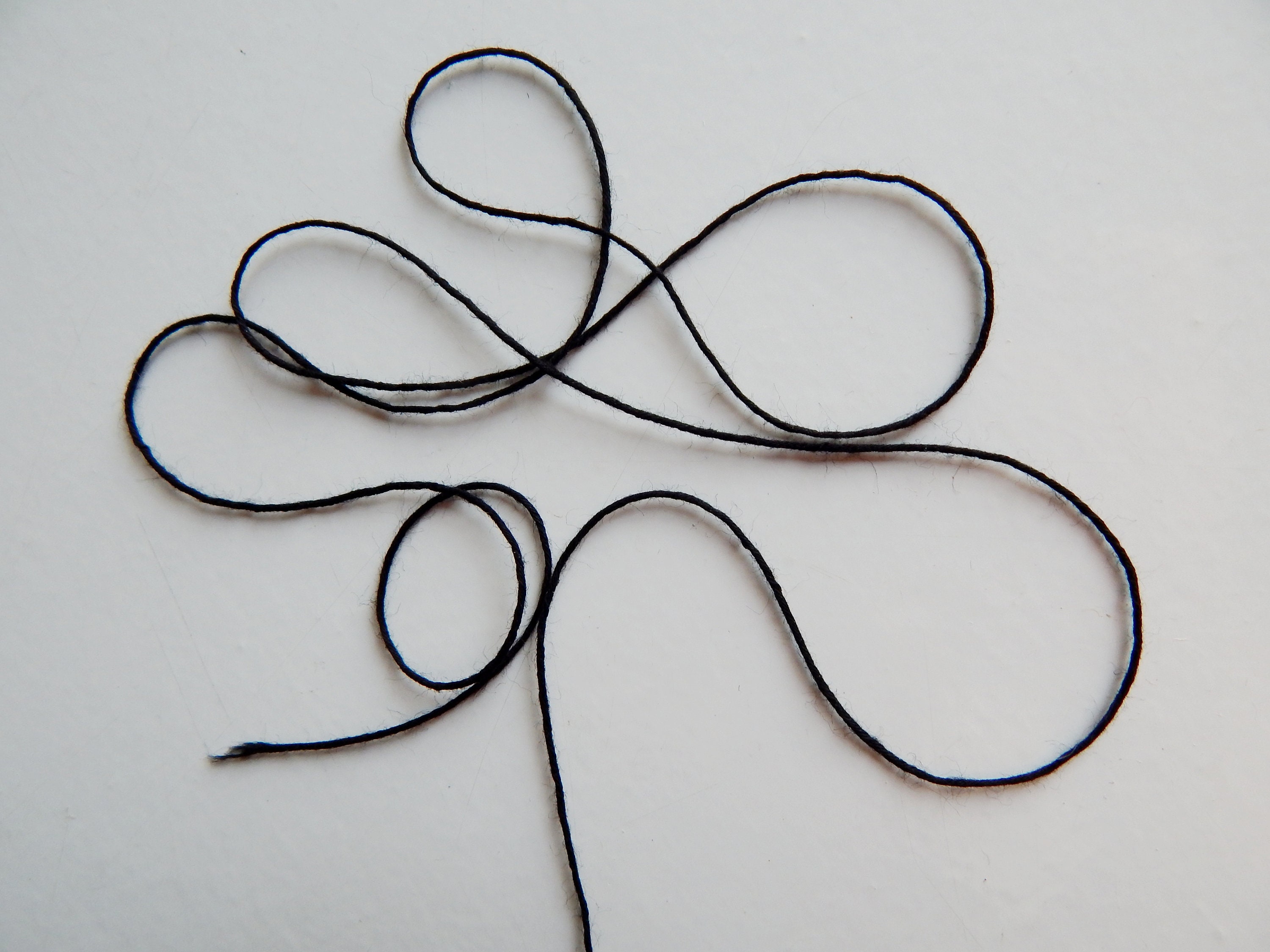 Hilo negro de algodón algodón de encaje nero hilo de verano | Etsy