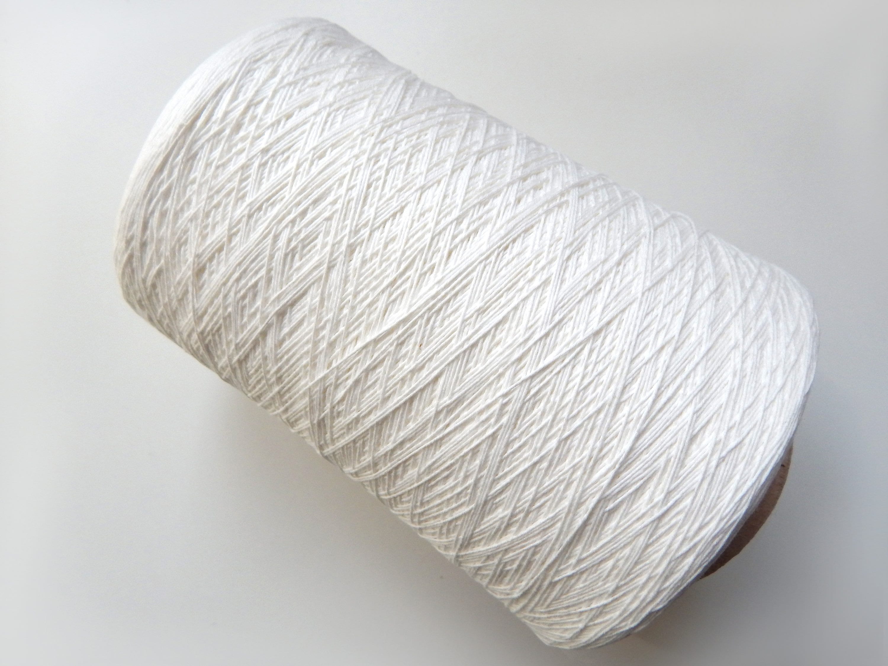 Hilo de encaje de algodón blanco hilo de algodón italiano | Etsy