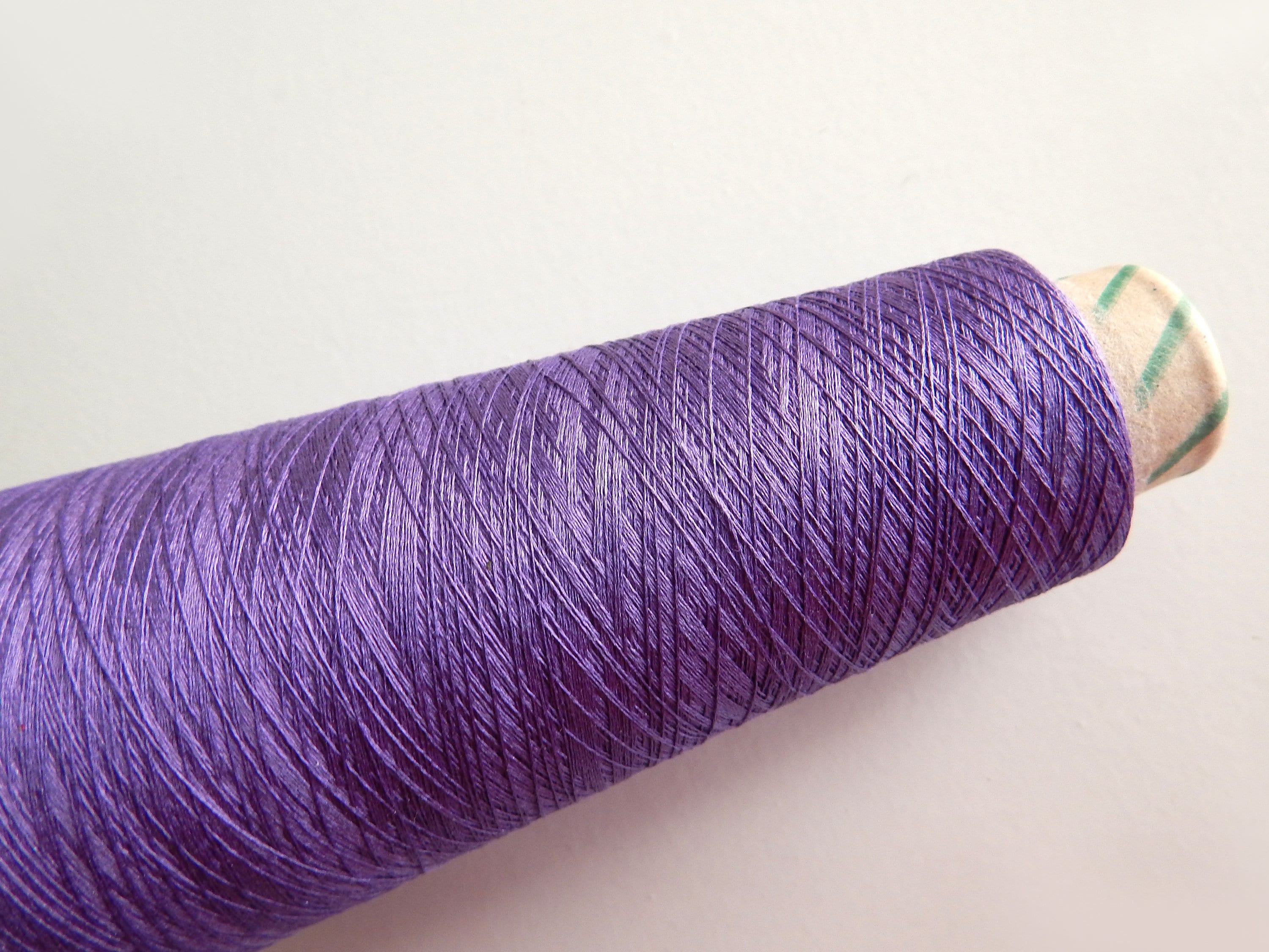 Hilo violeta 100% de seda hilo de seda púrpura claro hilo | Etsy