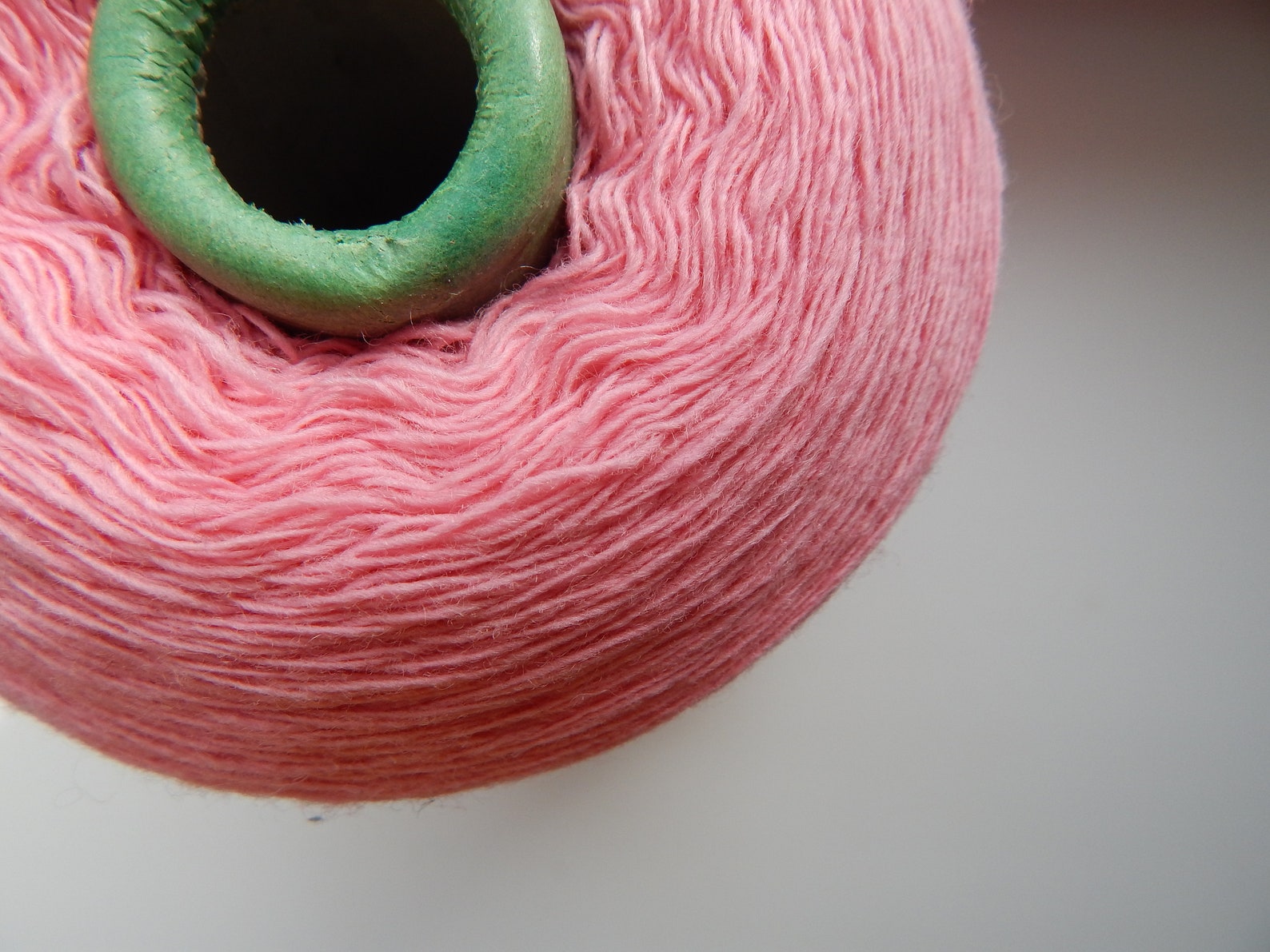 Pink merino yarn 390 gr bright-pink lace wool crochet yarn | Etsy