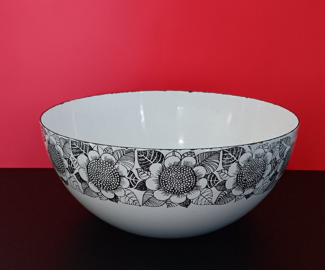 Arabia Finel, Enamel Bowl, KUKKA, Flower. - Etsy