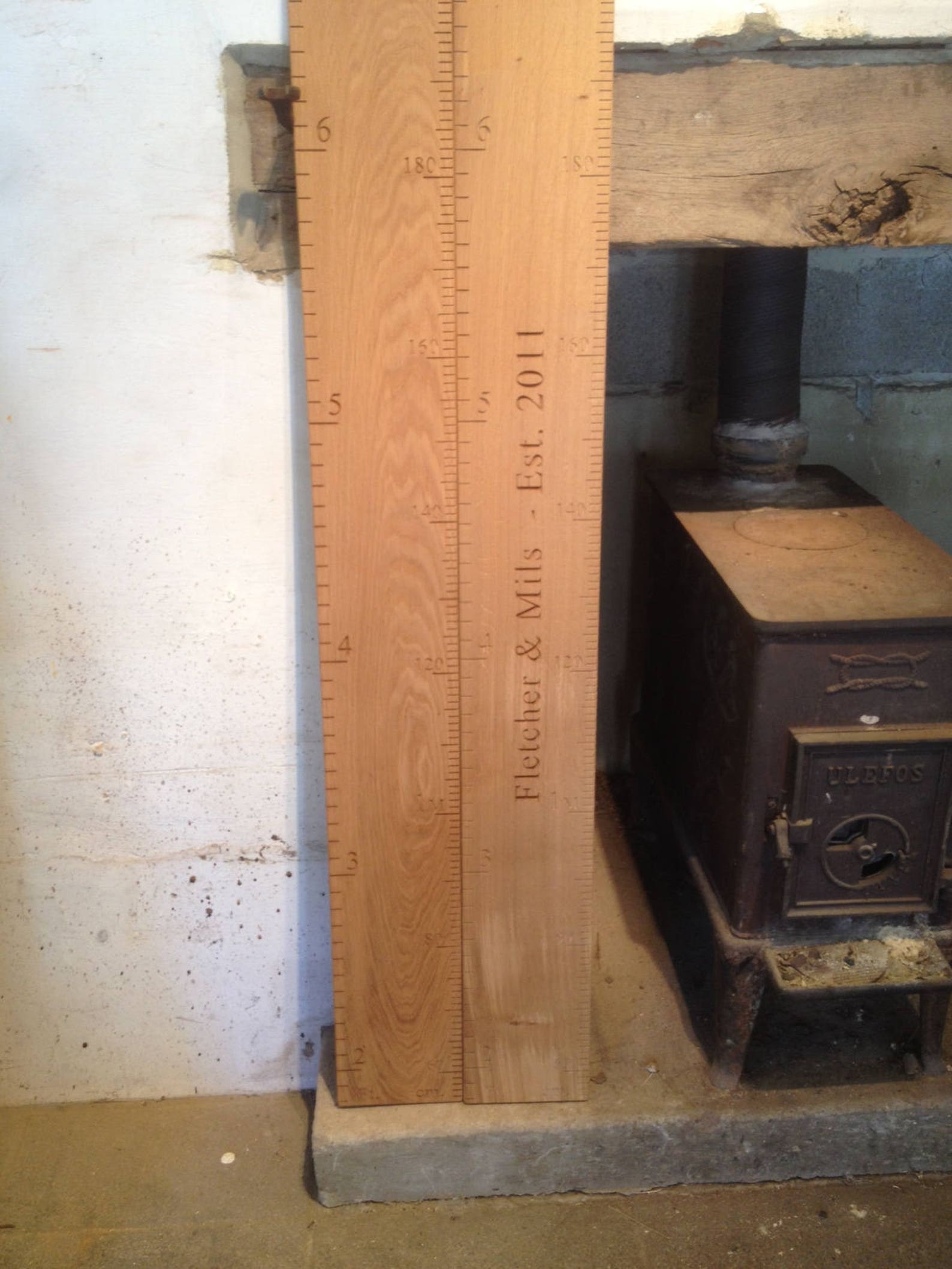 Solid Oak Engraved Height Chart Ruler | Etsy UK