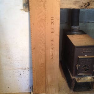 Solid Oak Engraved Height Chart Ruler - Etsy UK