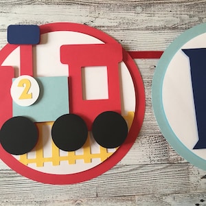 Happy Birthday Train Banner, All Aboard Sign, Conductor Party Theme - Etsy