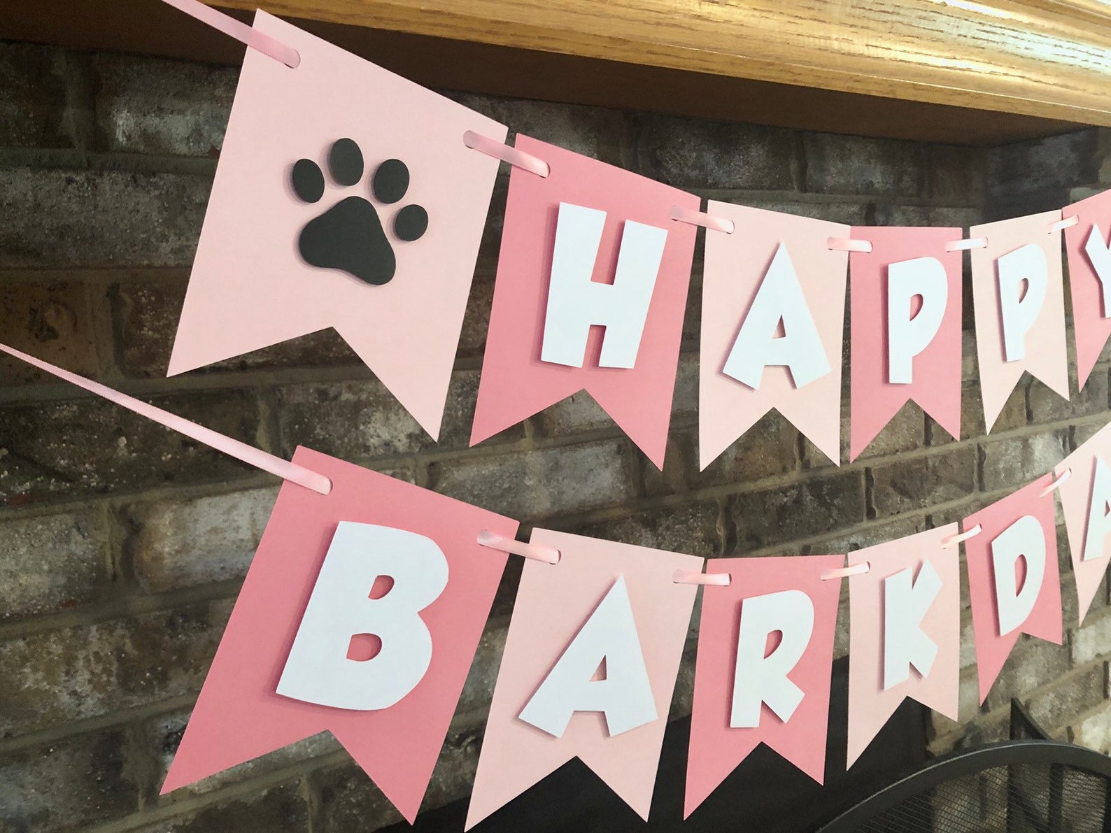 Happy Barkday Dog Banner, Dog Themed Party, Paw Decorations, Happy ...