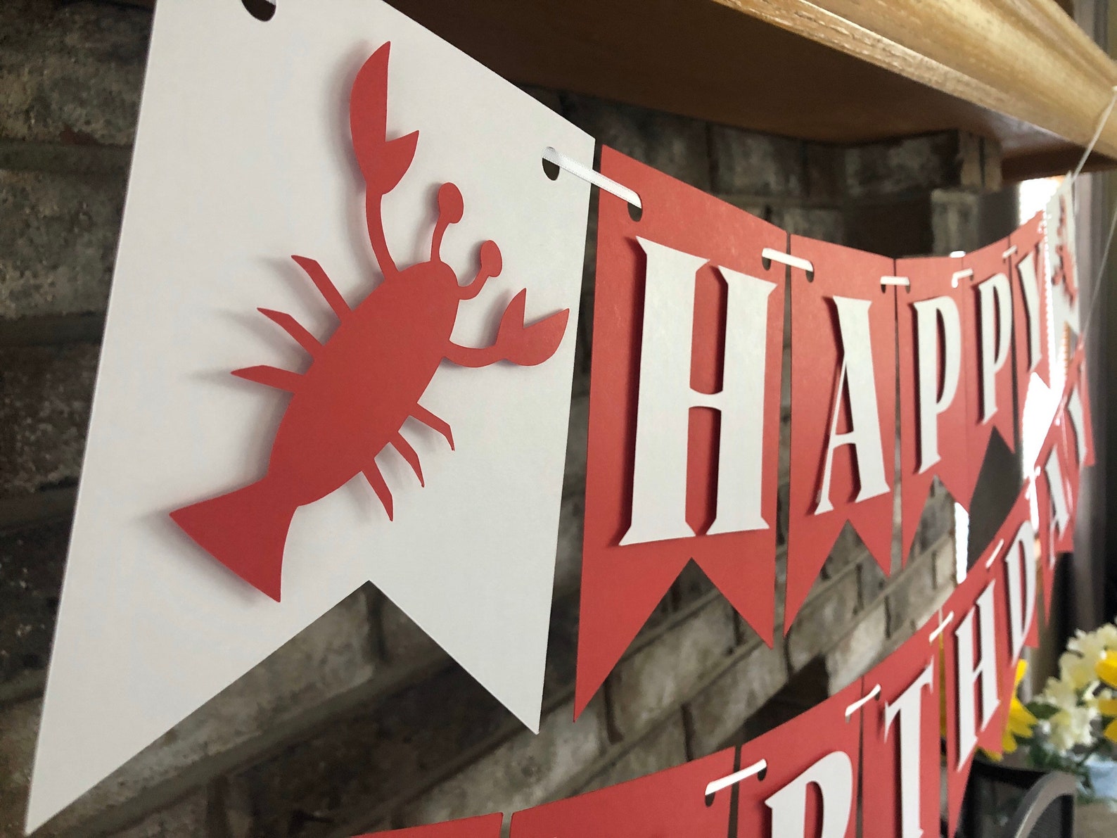 Crawfish Boil Themed Banner, Lobster Party Garland - Etsy