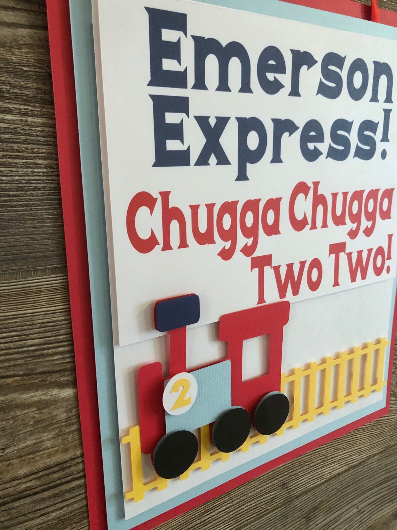 Train Door Sign Train Welcome Sign Train Theme Chugga | Etsy