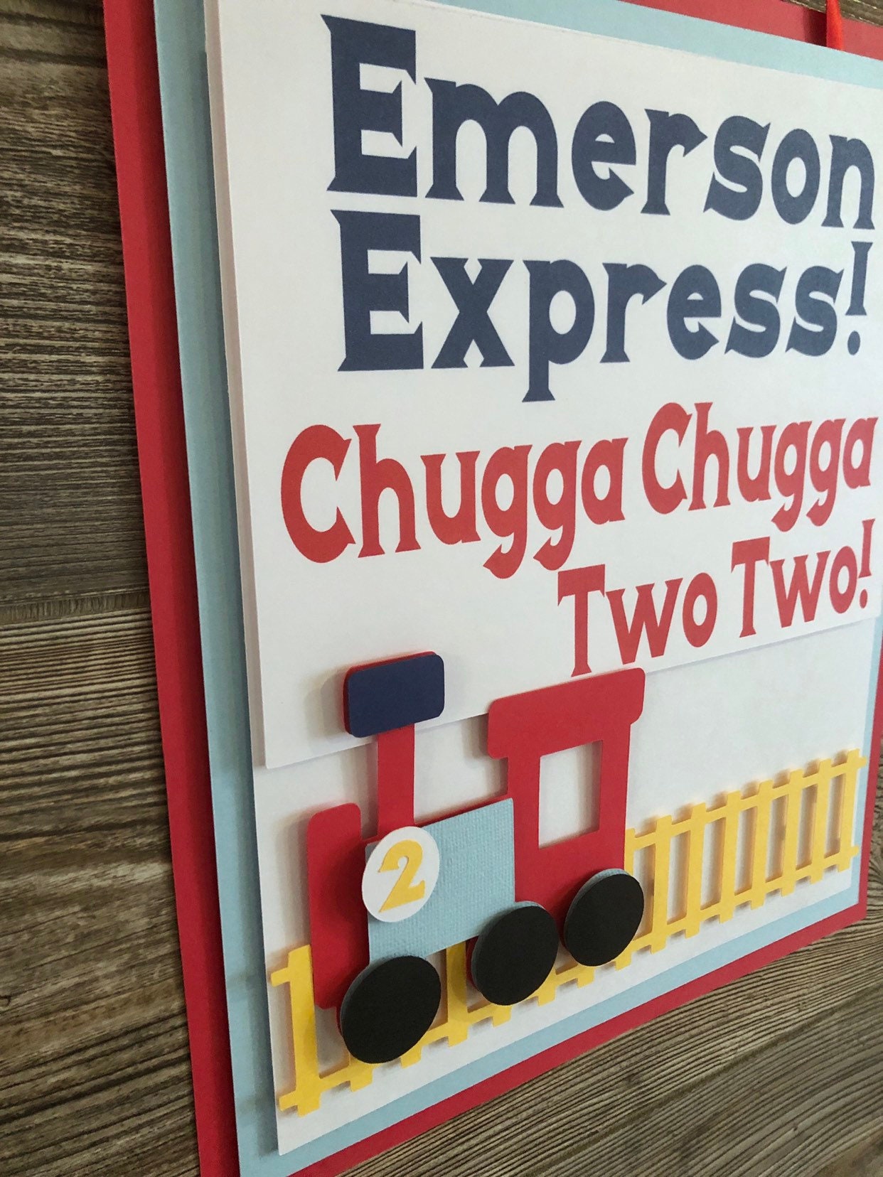 Train Door Sign Train Welcome Sign Train Theme Chugga | Etsy