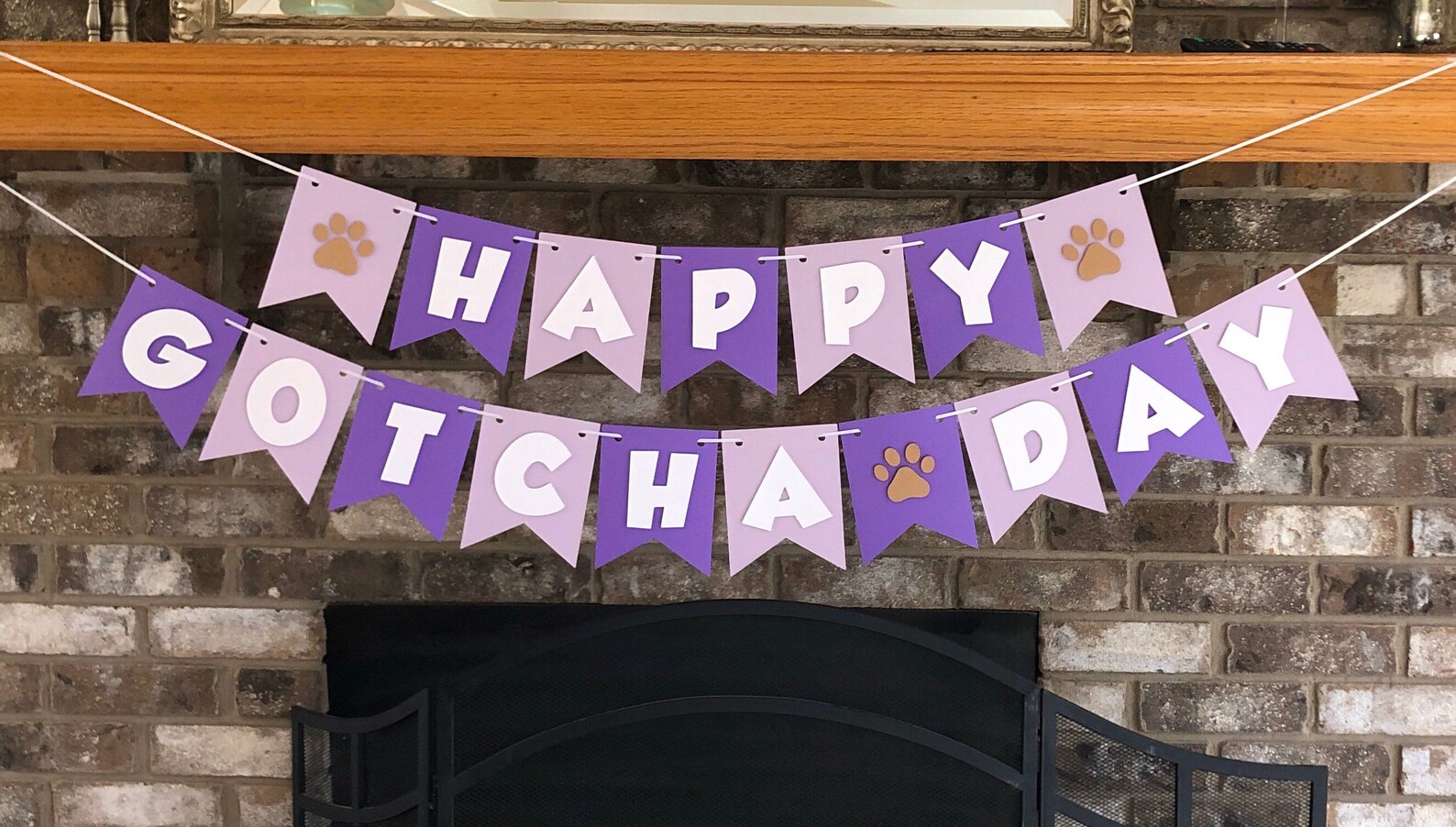 Happy Gotcha Day Banner Dog Adoption Party Puppy Dog - Etsy