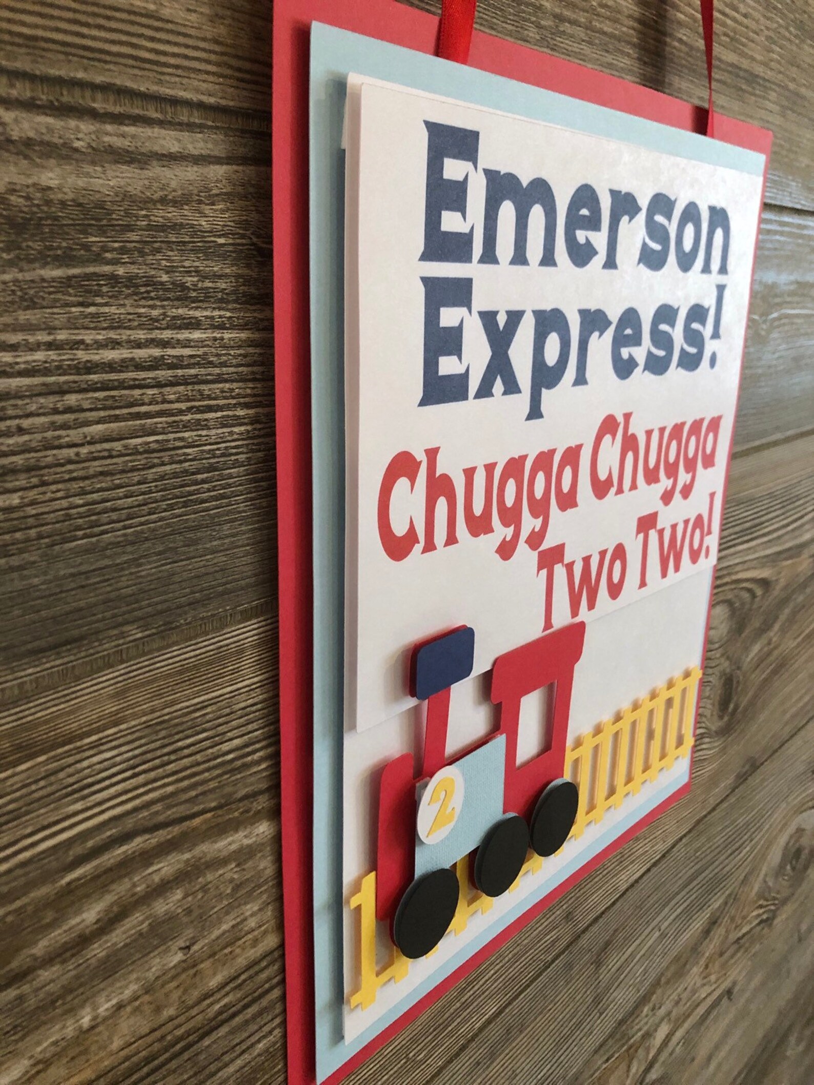 Train Door Sign Train Welcome Sign Train Theme Chugga | Etsy