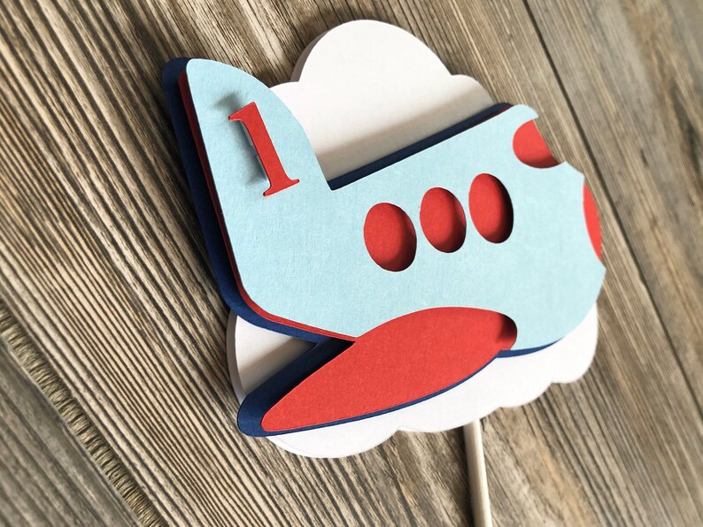 Airplane Cake Topper, Time Flies Themed Party - Etsy