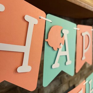 Ocean Themed Birthday Banner Underwater Sea Theme Girls Beach Birthday ...