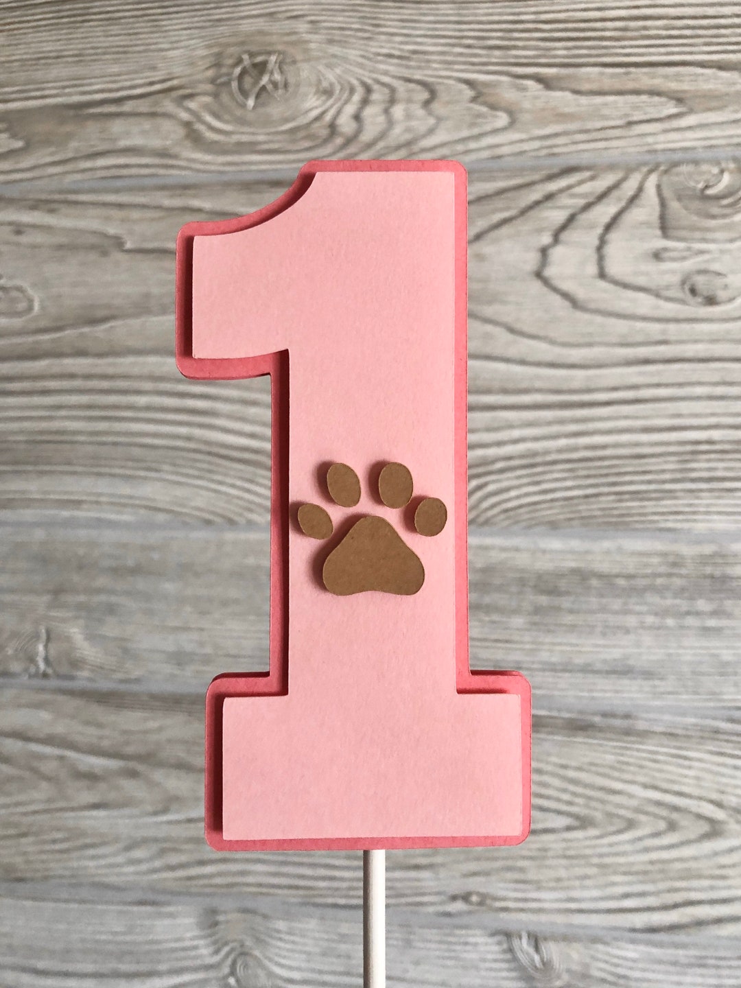 Paw Print Cake Topper, Puppy Dog Party, Lets Pawty Theme - Etsy