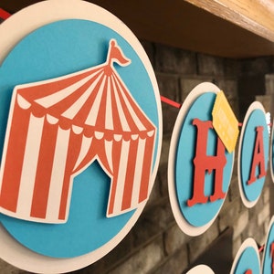 Circus Birthday Banner Carnival Party Birthday Big Top Decorations ...
