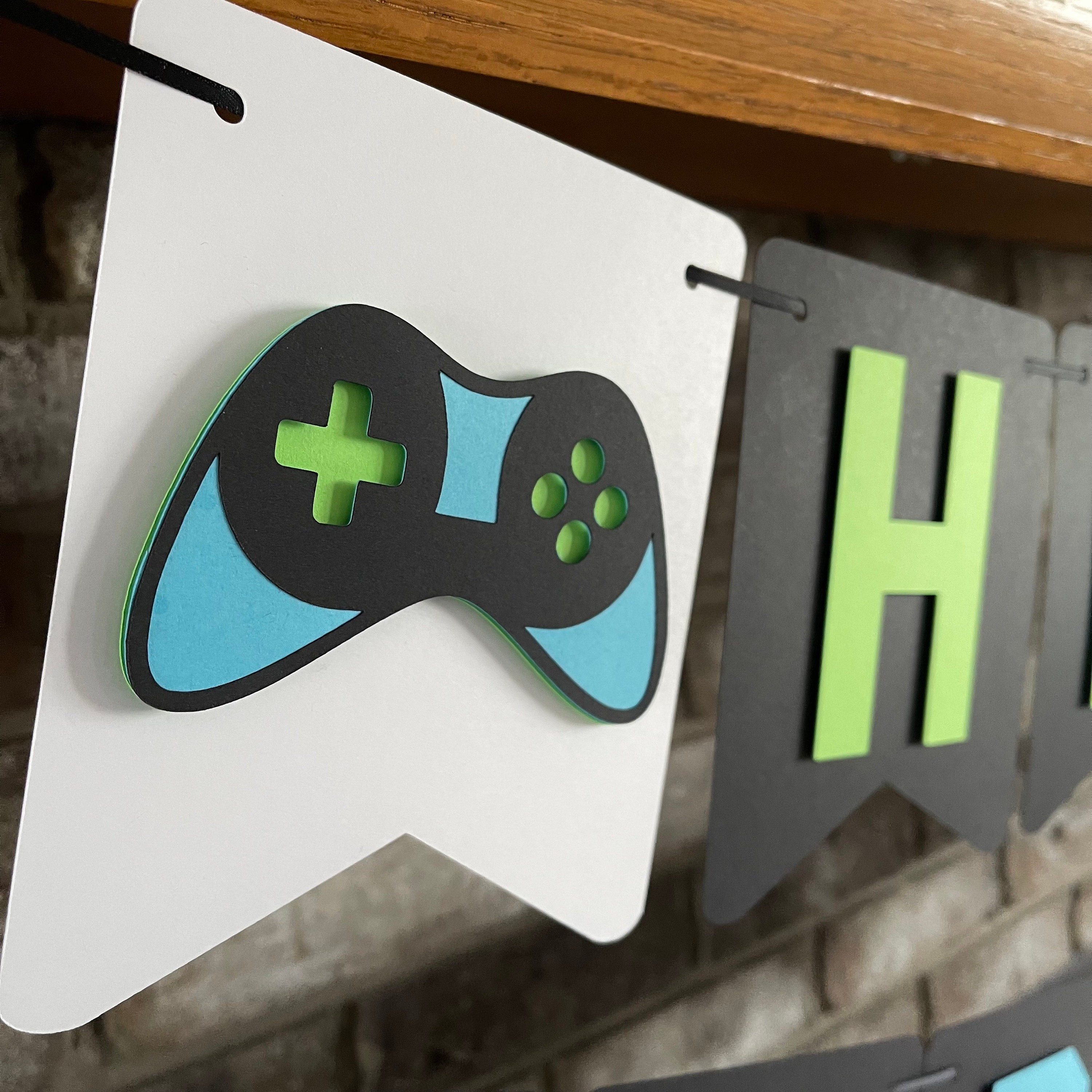 Video Game Happy Birthday Banner, Gaming Party Theme - Etsy