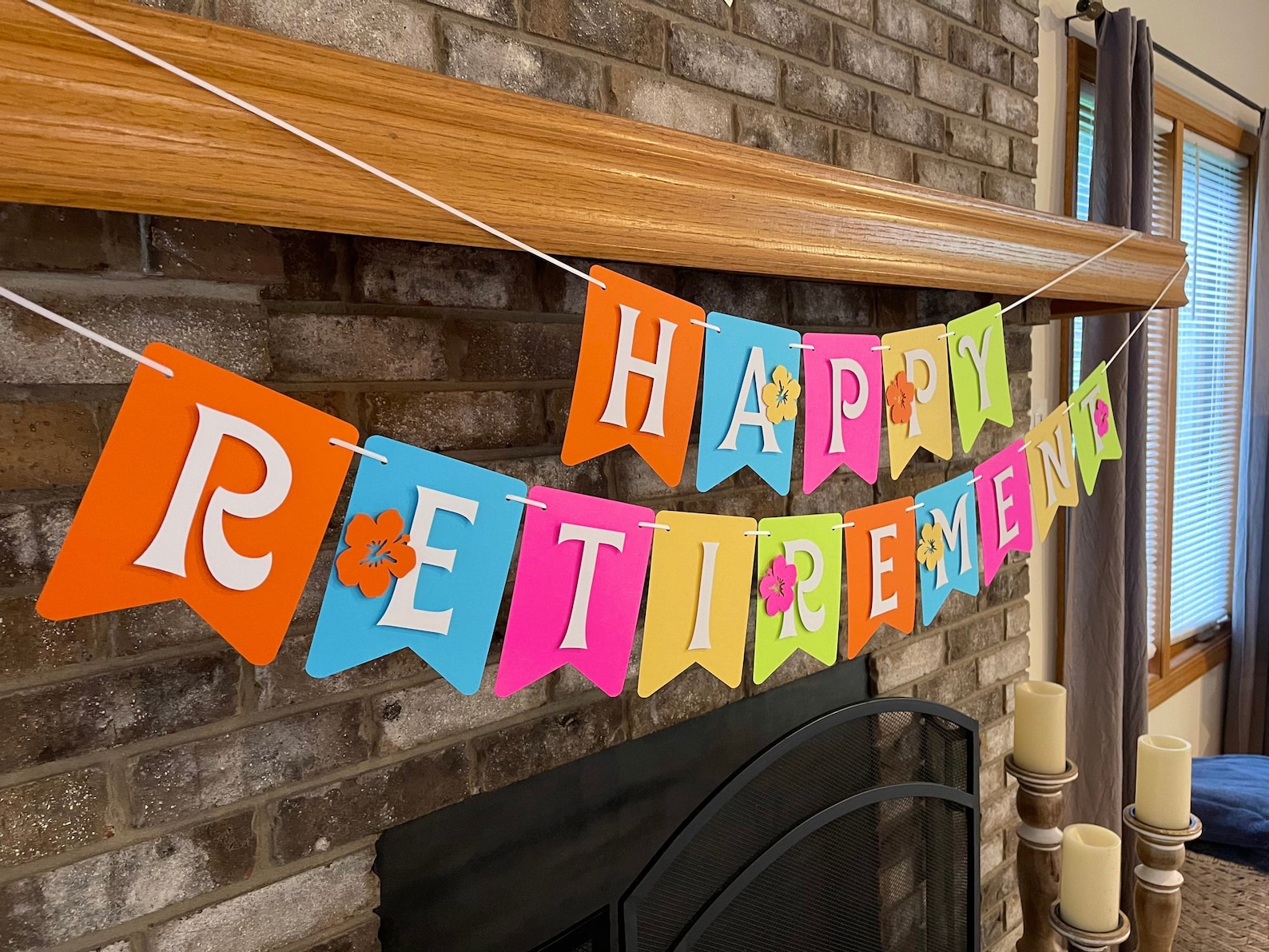 Happy Retirement Banner Luau Theme Beach Retirement Party - Etsy