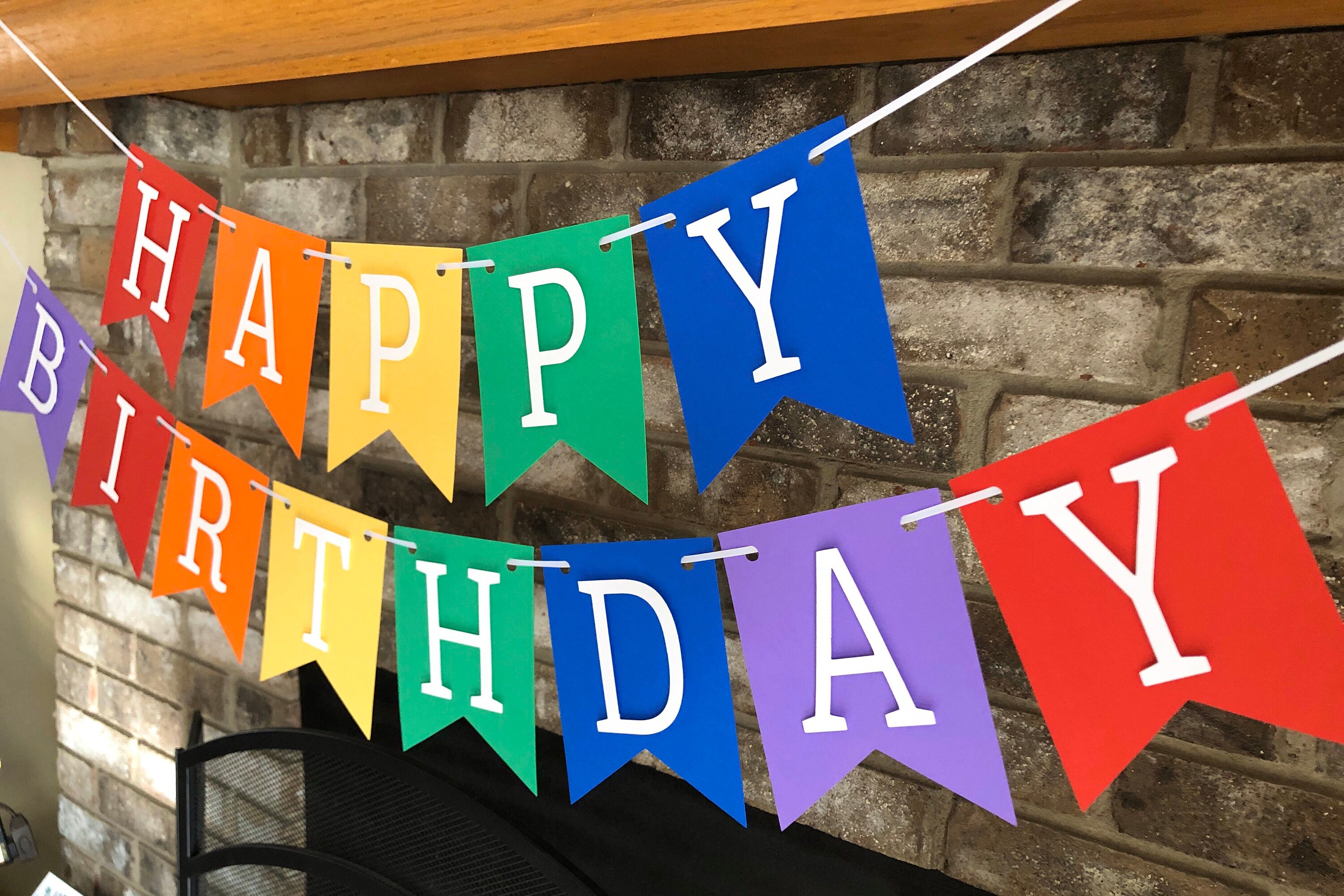 Rainbow Themed Party Banner, Happy Birthday Decorations, Fun to Be One ...