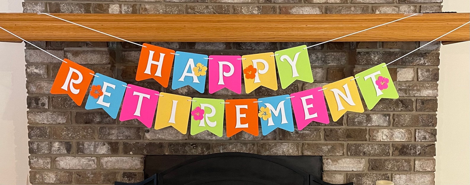 Happy Retirement Banner Luau Theme Beach Retirement Party - Etsy Canada