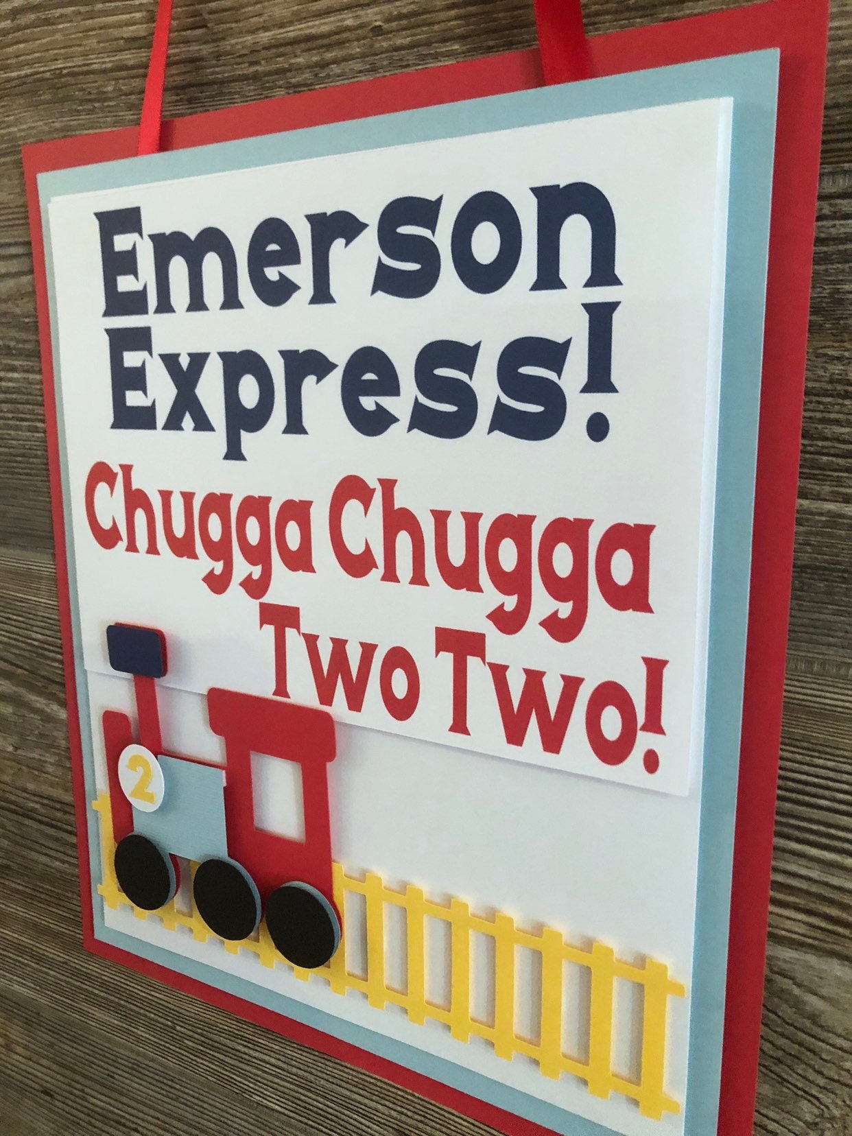 Train Door Sign Train Welcome Sign Train Theme Chugga | Etsy